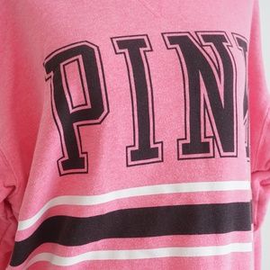 PINK Victoria's Secret | Tops | Vs Pink Logo Crew Sweatshirt Size Xs ...
